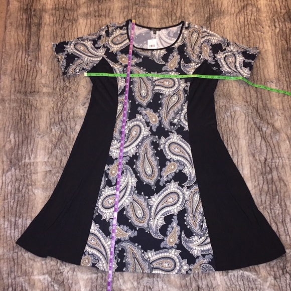 Sami & Jo | Dresses | Nwt Plus Size Sami Jo Black Paisley Dress X 2x ...
